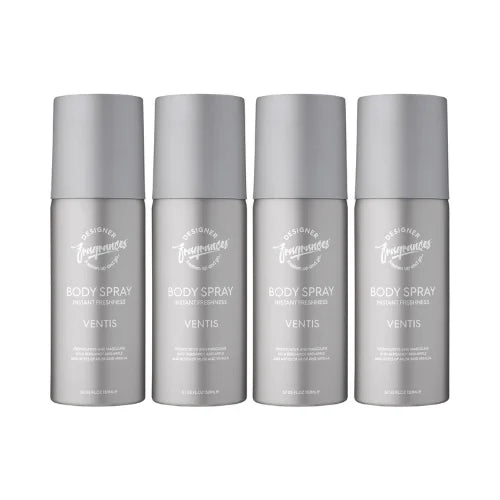 Ventus Body Spray 4 Pack – 150ml Long-Lasting Men’s Scent – Designer ...
