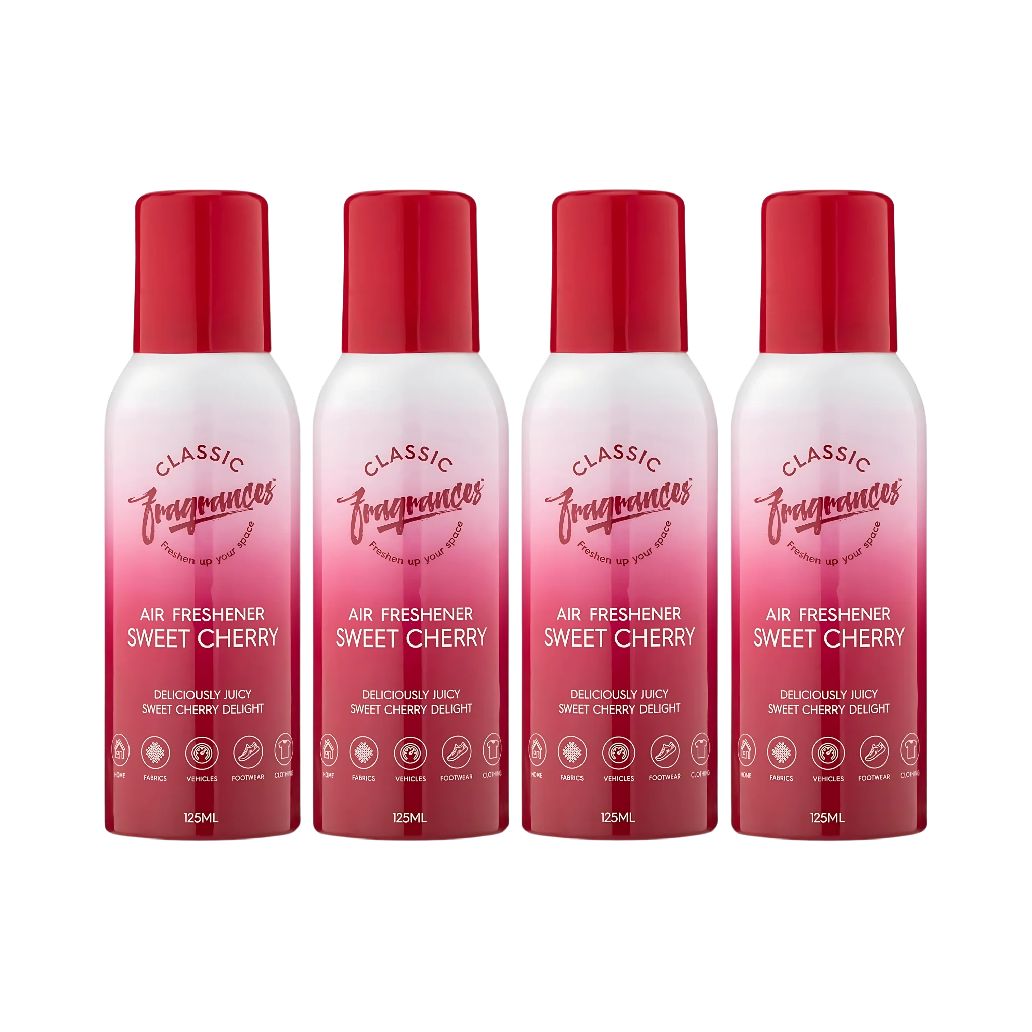 Sweet Cherry Spray 4 Pack – 125ml Juicy Air Freshener – Designer ...