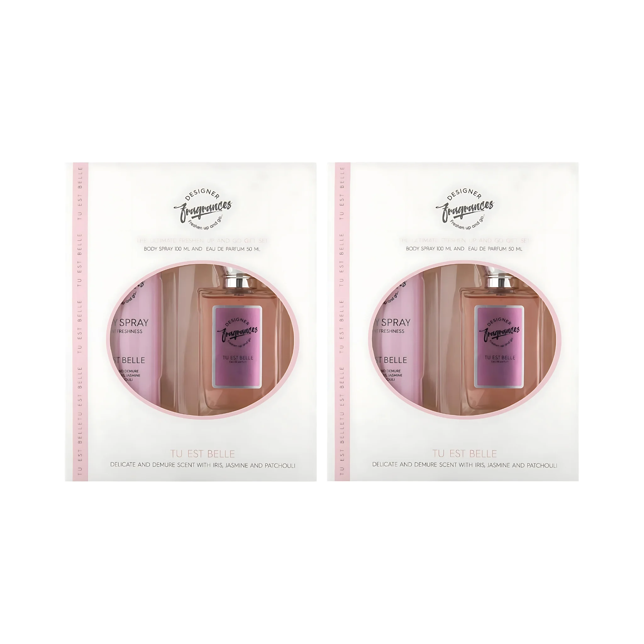 Tu Est Belle Gift Set – 2 Sprays + 2 EDPs – Designer Fragrances Ltd