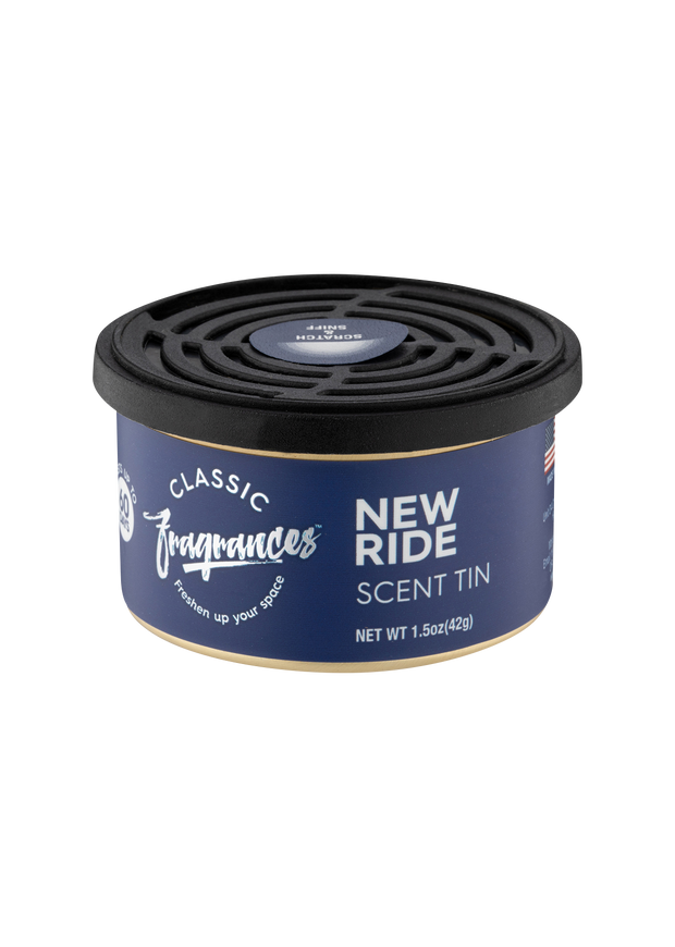 New Ride Scent Tin – Car & Room Freshener – Designer Fragrances Ltd